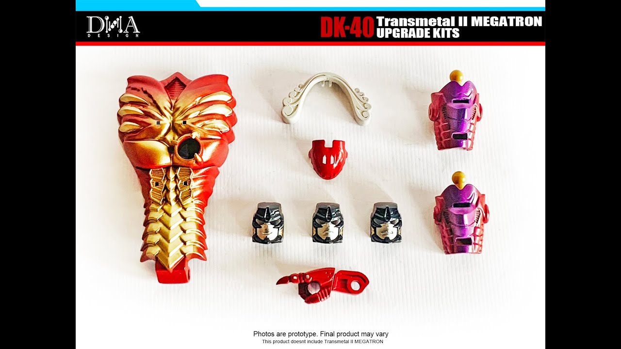 DNA Design DK-40 Legacy Transmetal 2 Megatron Upgrade Kit preview ...