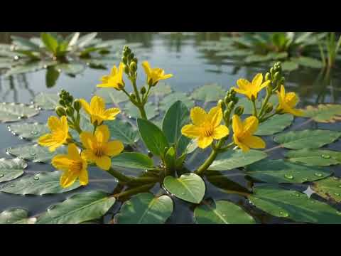 💛 From Floating Heart Seed to Bloom! Amazing Growing 🤍 From Water Hawthorn Bulb 💜 From Pickerelweed