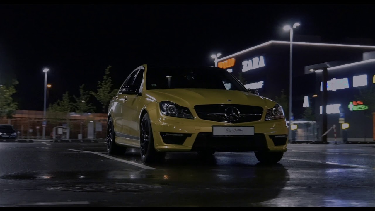 Mercedes C63 AMG in Acid Green color by Riga Customs - YouTube
