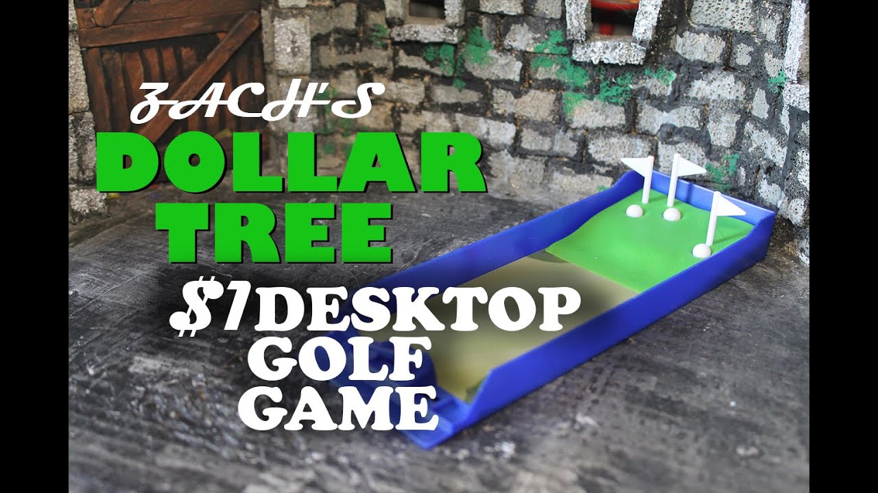 Zach Reviews Dollar Tree's $1 Desktop Golf Game (Unboxing, Set Up and ...