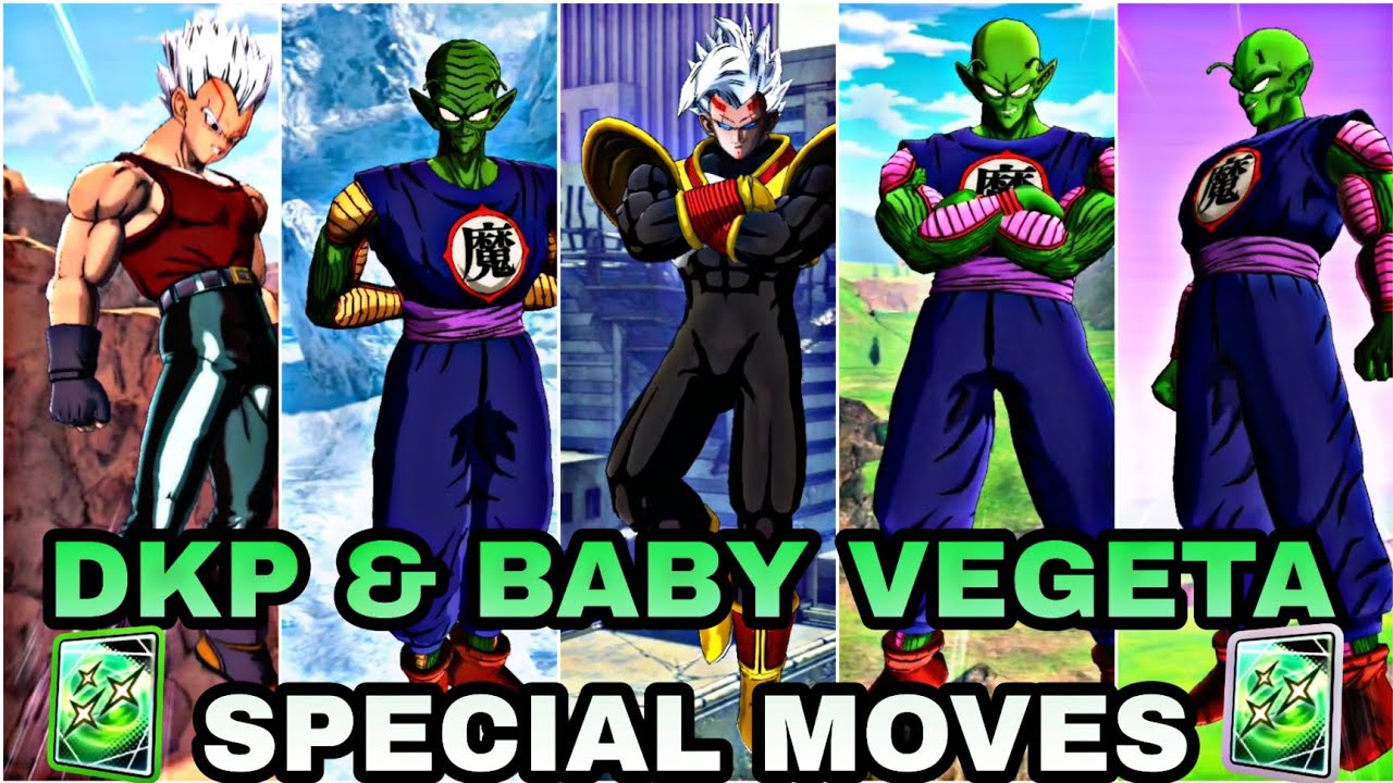 DKP AND BABY VEGETA ALL SPECIAL MOVES!! 🔥 IN DRAGON BALL LEGENDS - YouTube