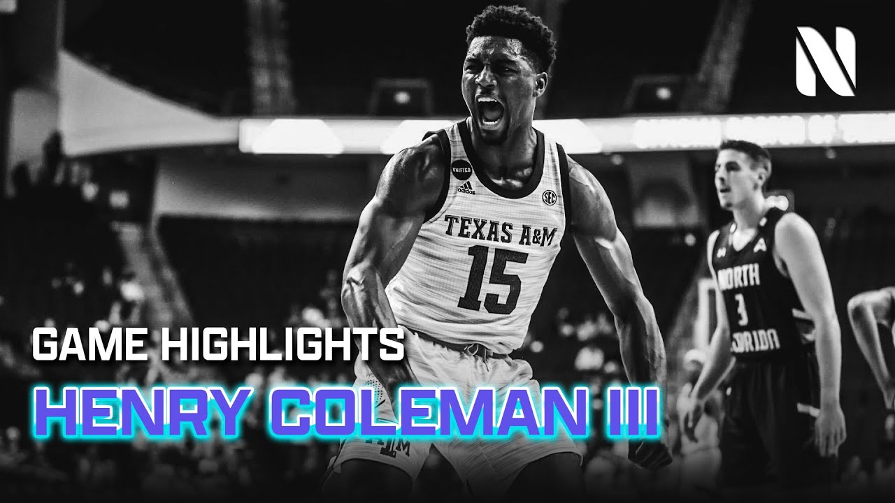Henry Coleman III Leads the Texas A&M Aggies in season opener with 27 ...