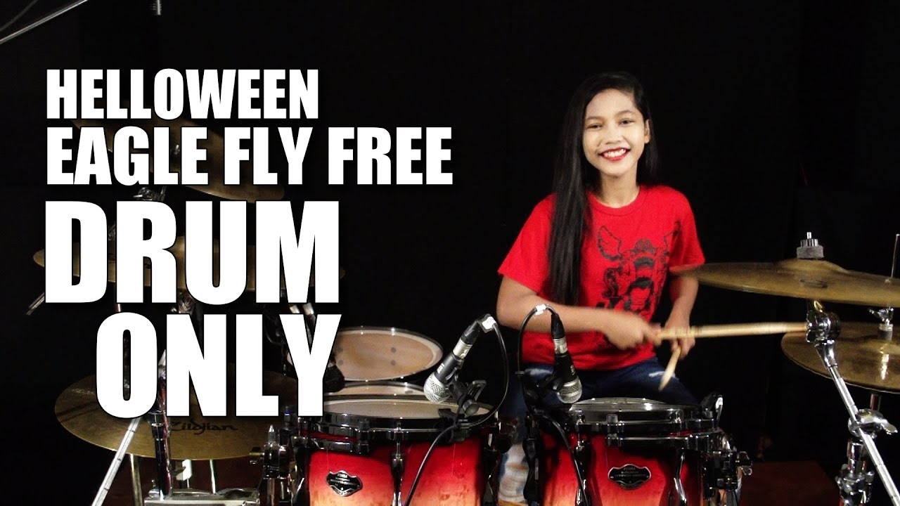 Helloween - Eagle Fly Free - DRUM ONLY by Nur Amira Syahira - YouTube