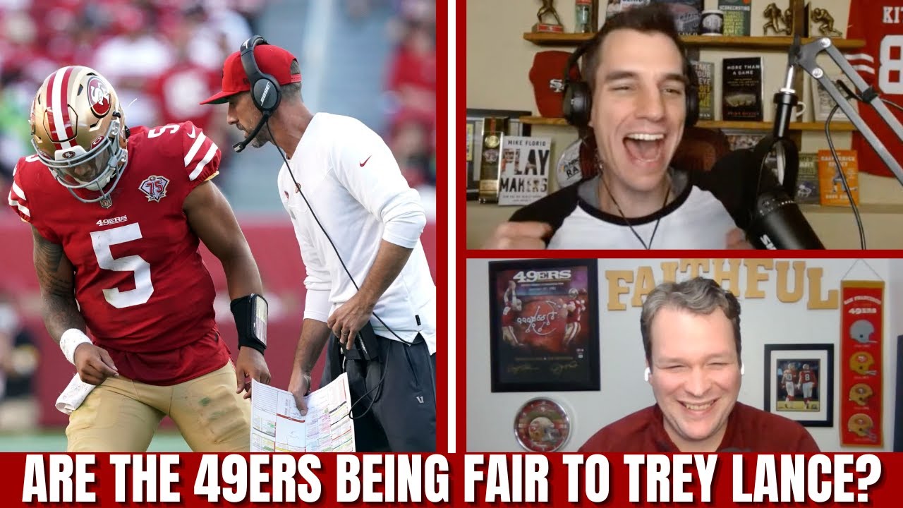 Are the 49ers being fair to Trey Lance by favoring Brock Purdy? - YouTube
