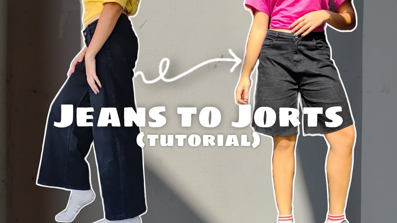 How to Turn Jeans into Jorts (Beginner-Friendly Tutorial) - YouTube