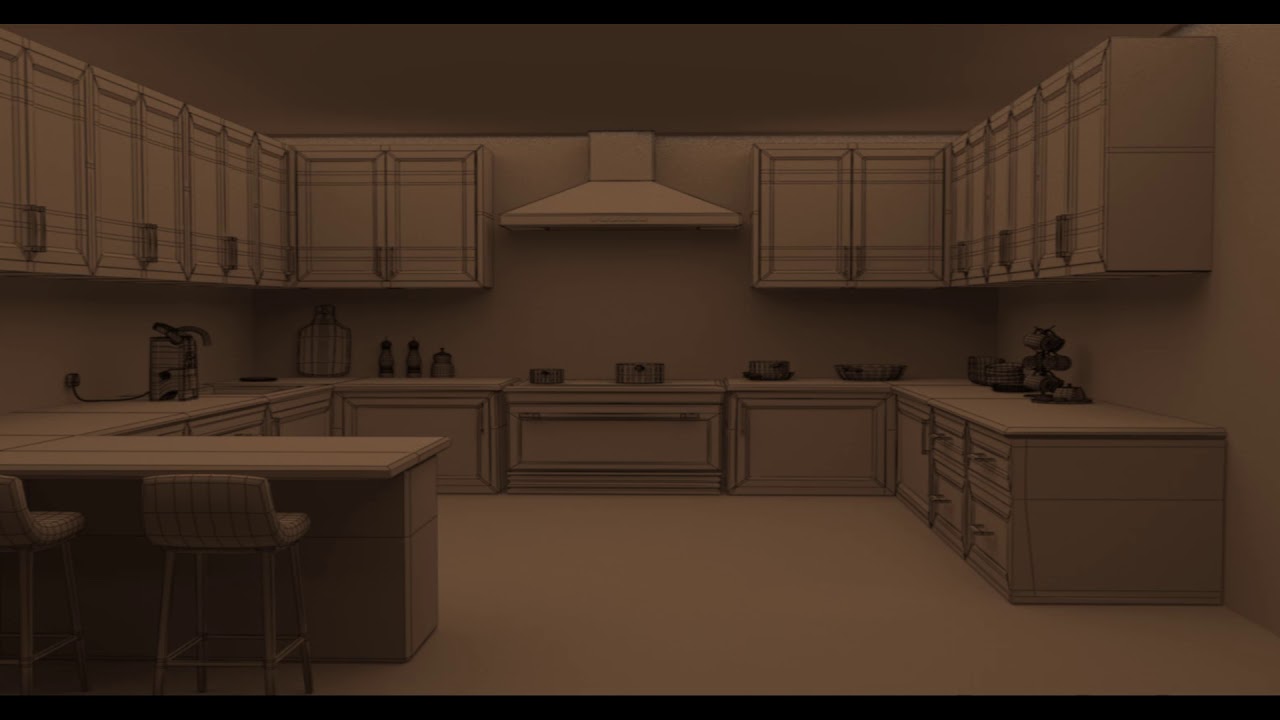 Kitchen Environment modeling - YouTube