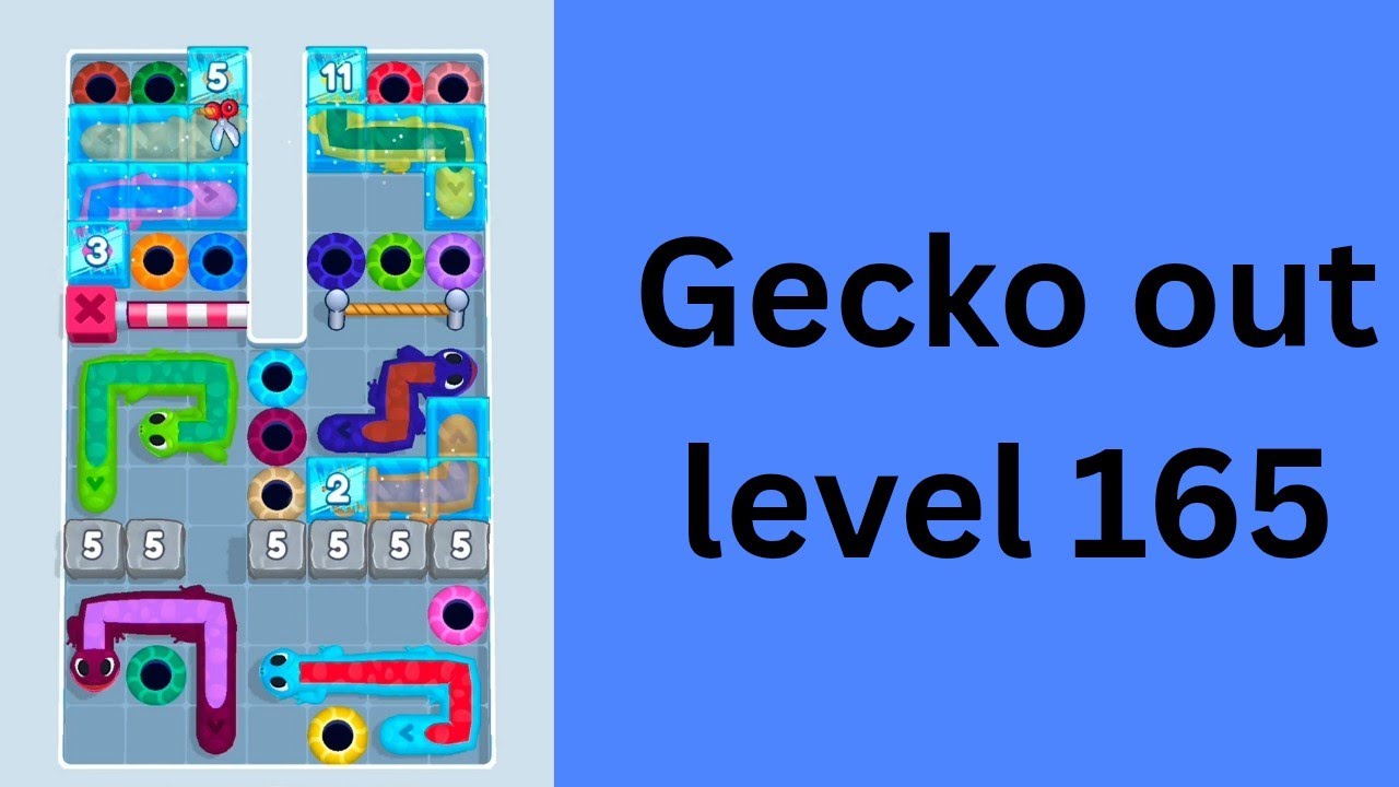 Gecko out level 165 Walkthrough Solution - YouTube