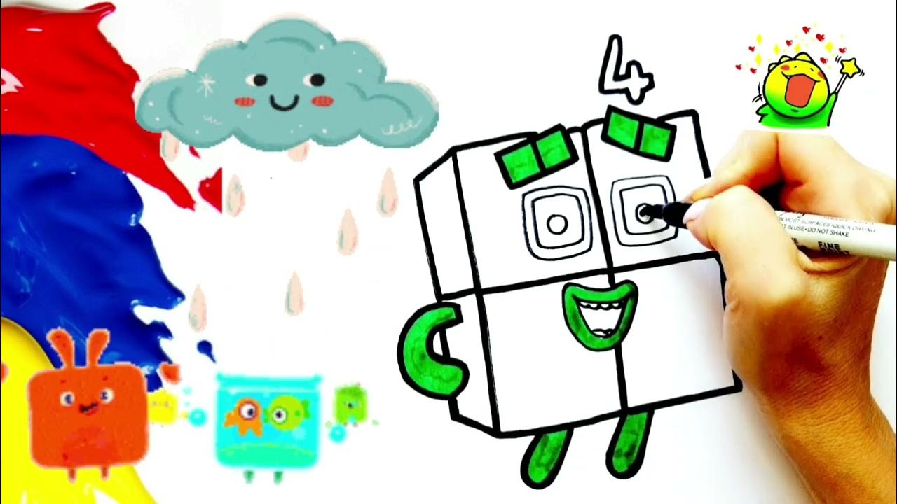 How to draw a Numberblocks. Easy to draw a Number blocks#art #drawing ...