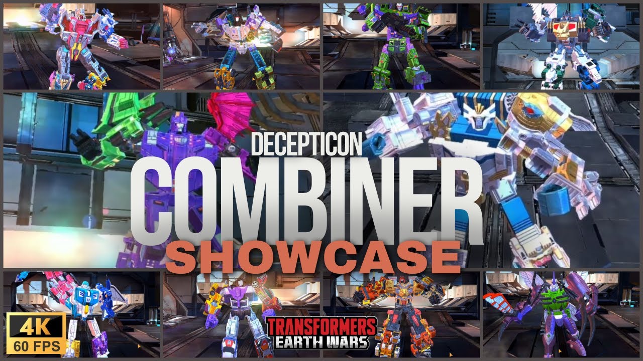 all transformation combiners transformers earth wars | decepticon - YouTube