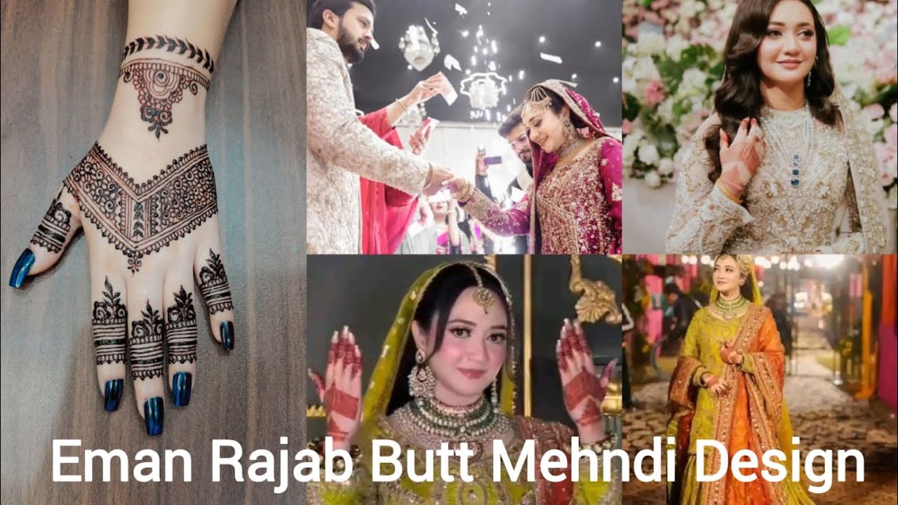 Eman ki mehandi || Rajab butt || Eman inspired mehndi designs || Eman ...