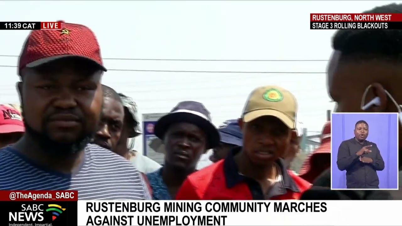 Rustenburg mining community marches against unemployment and lack of ...
