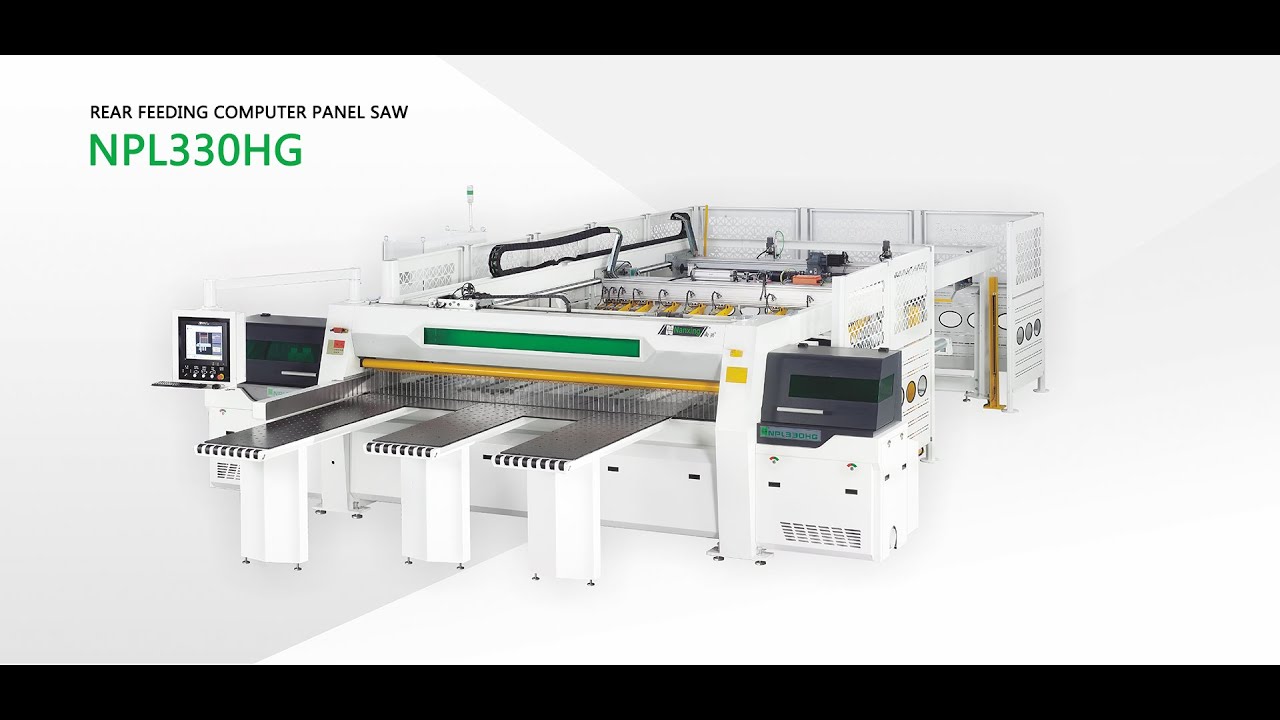 Nanxing Rear feeding computer panel saw -- NPL330HG - YouTube