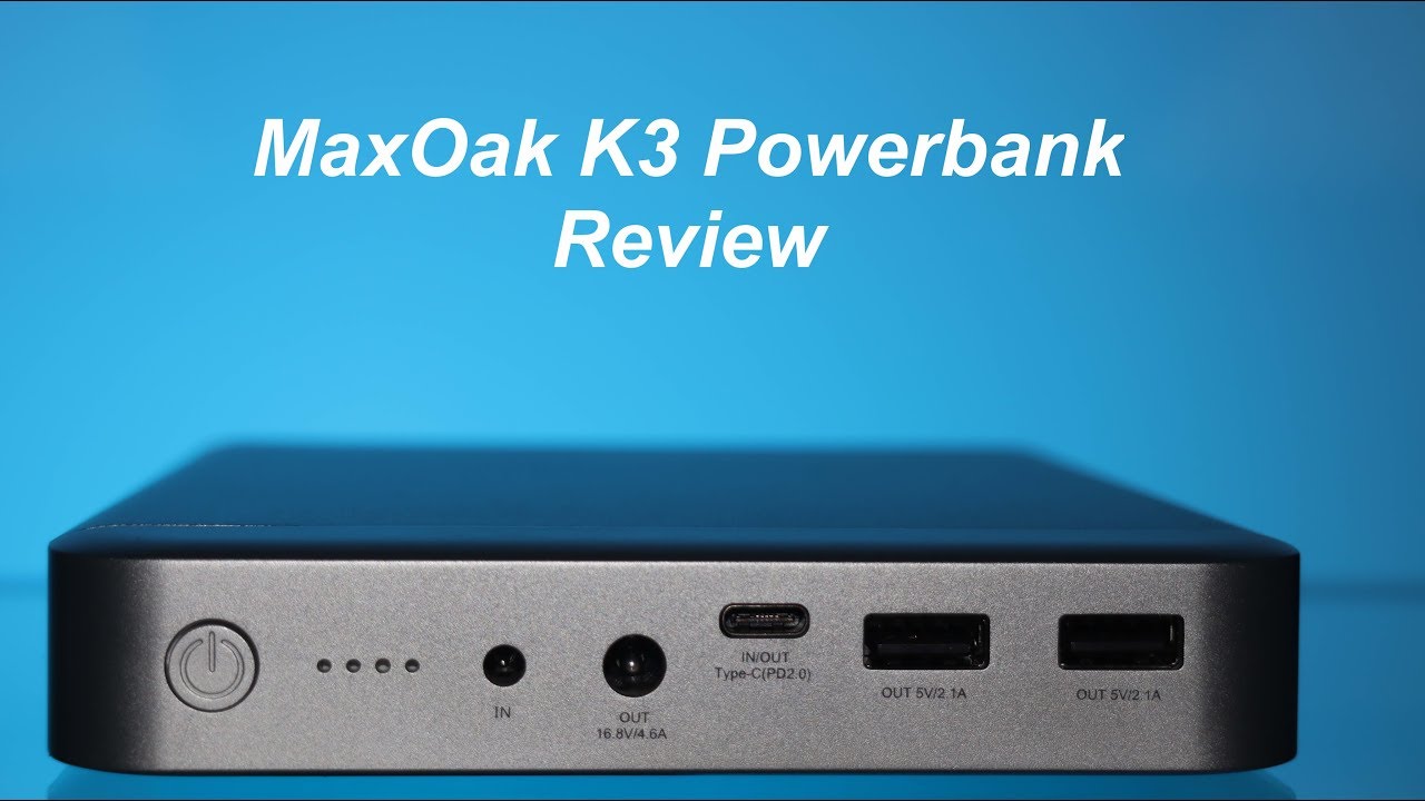 MaxOak K3 Portable Powerbank for Macbook Computers Review - YouTube
