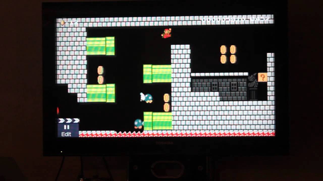 Super Mario Maker Bomb-omb Castle - YouTube