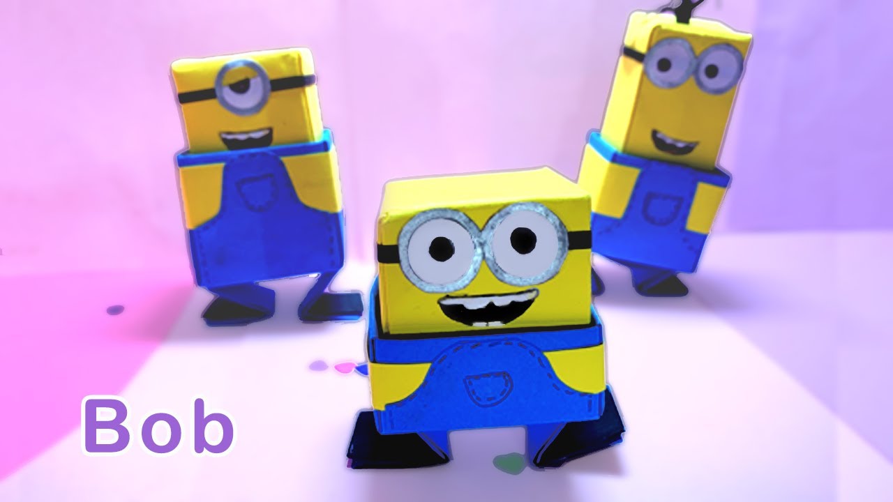 How To Make Paper Minions Minions Scrapbooking, Clipart, Party,