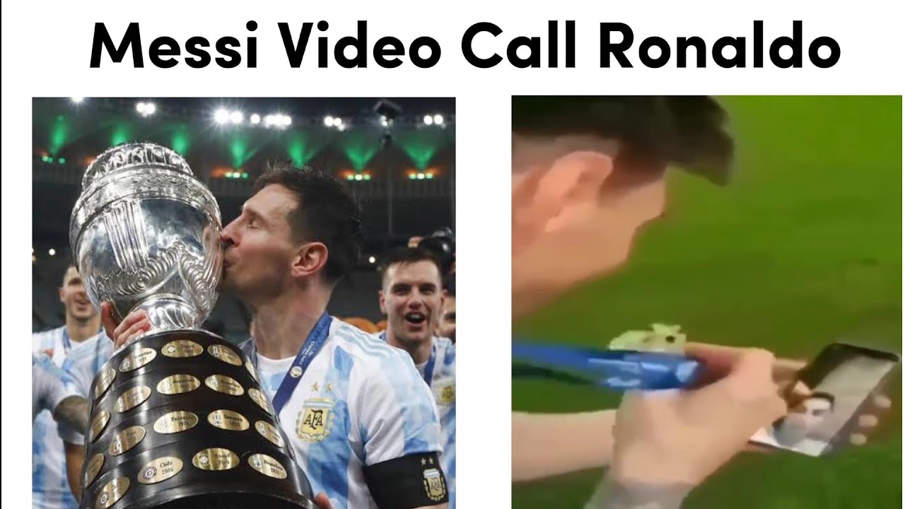 Messi Video Call Ronaldo Saat Menang Piala Dunia 😱🏆 - YouTube