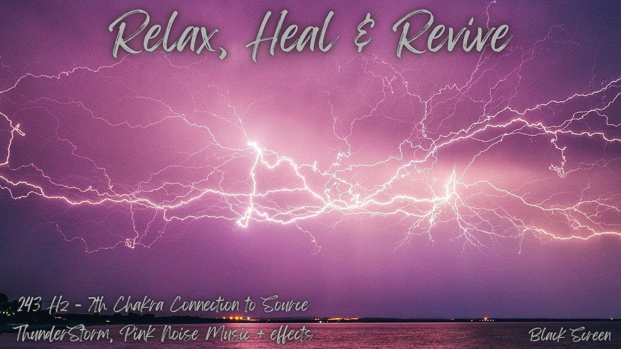 Relax, Heal & Revive: 8 Hours of Relaxing Thunderstorm, Pink Noise ...