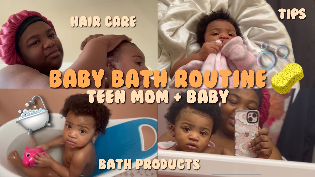 Baby Bath Routine| Teen Mom and Baby - YouTube