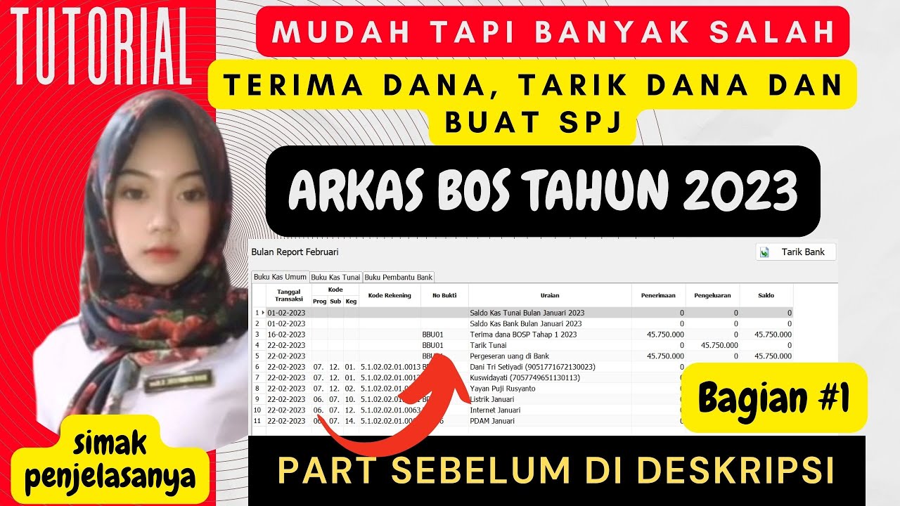 🔴CARA PENGISIAN BKU TERIMA DANA BOS, TARIK DANA BOS dan MULAI MEMBUAT ...