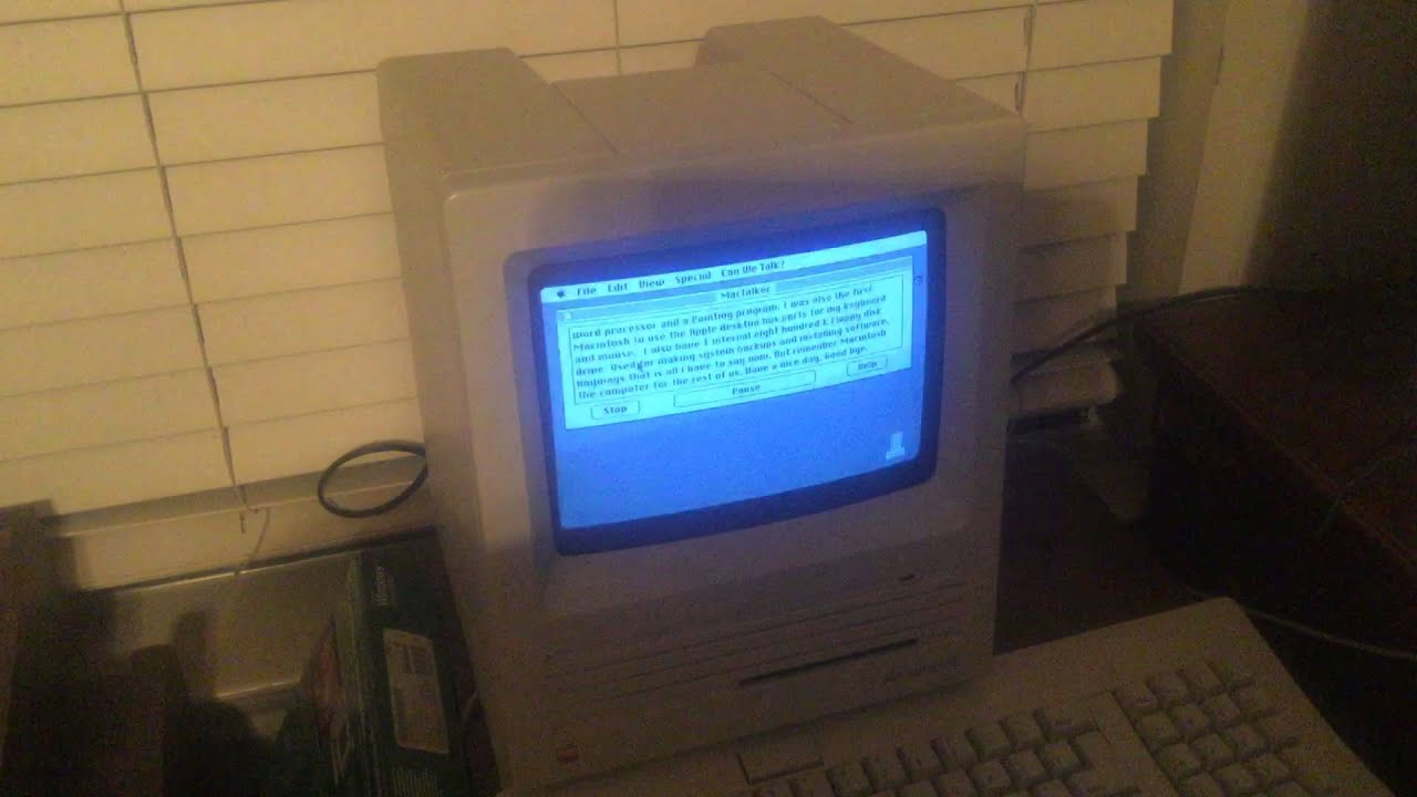 Macintosh SE Speaks for itself (REMADE) - YouTube