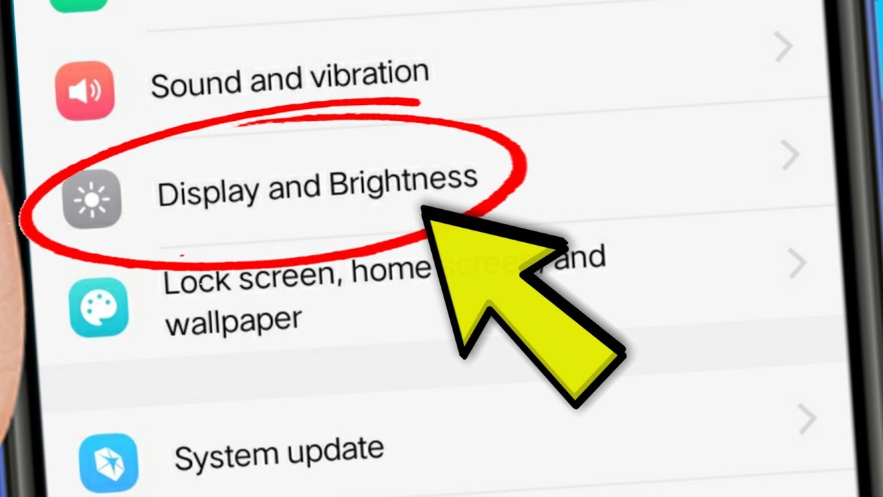 display and brightness setting in vivo phone - YouTube