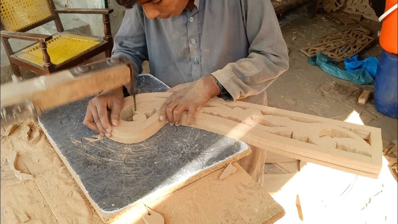 Impressive Wood Criving.With Simple Hand Tools.Chapaka Machine.Urdo ...