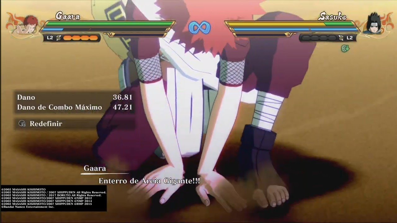 Gaara (Pre Time Skip) Combo + Ultimate Jutsu - NARUTO STORM CONNECTIONS ...
