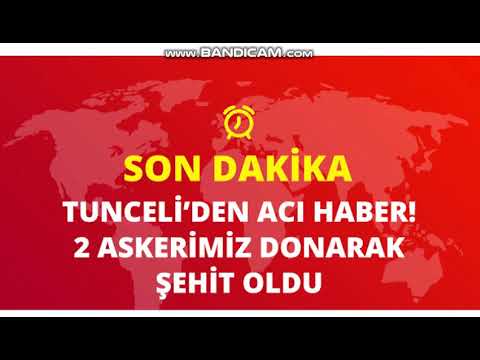 Son Dakika! Tunceli'de 2 Askerimiz Donarak Şehit Oldu