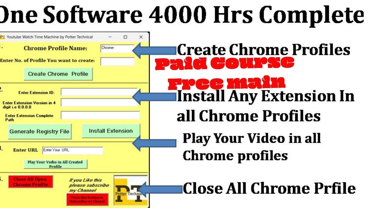 One Software 4000hrs Complete| Youtube Watch Time Machine| TBN update ...