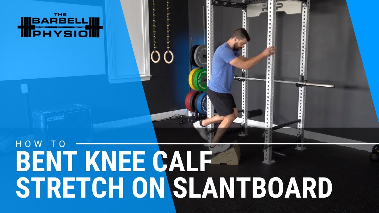 Bent Knee Calf Stretch - YouTube
