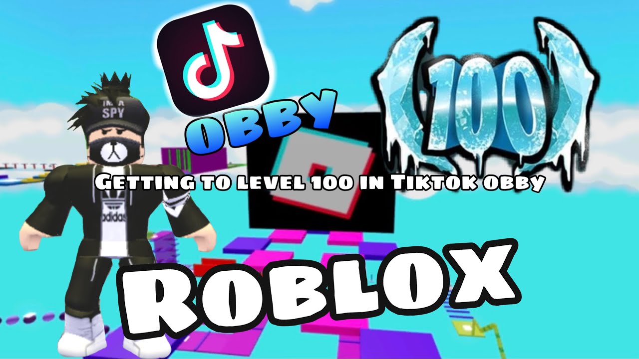 I got to level 100 on tiktok obby - YouTube