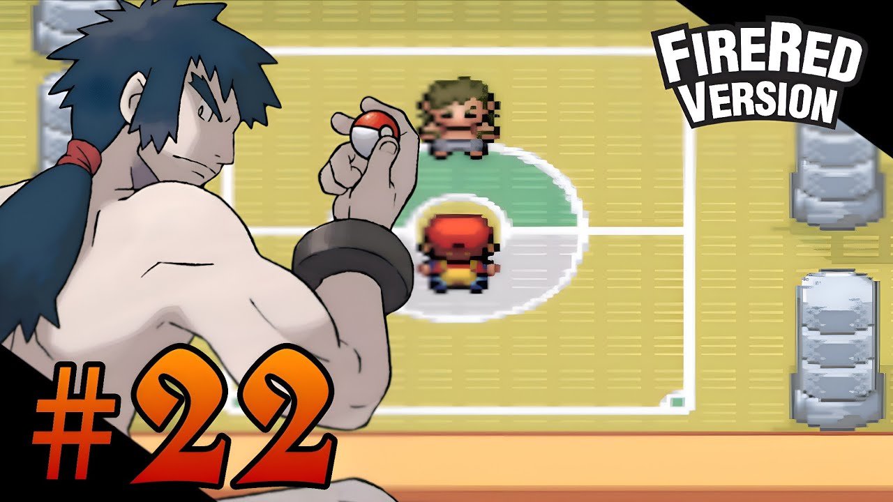 Pokemon: FireRed - Part 22 - Elite Four Bruno - YouTube