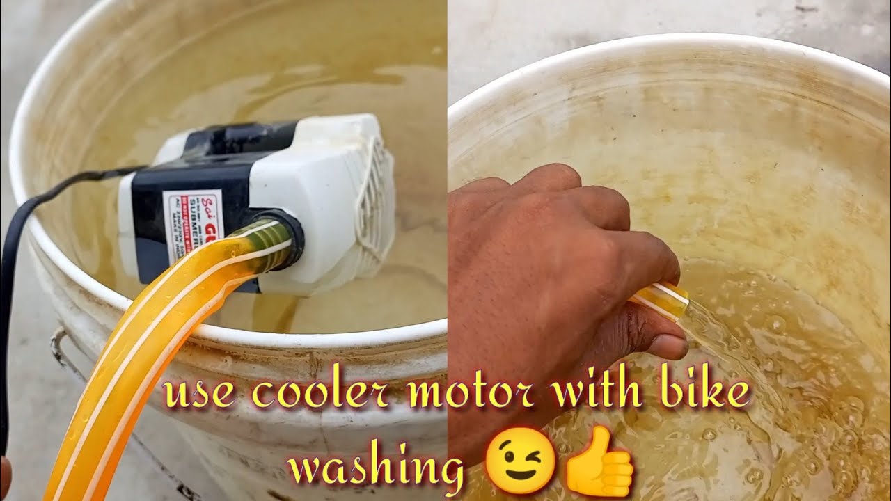 New experiment on cooler motor/build bike washing machine/ - YouTube