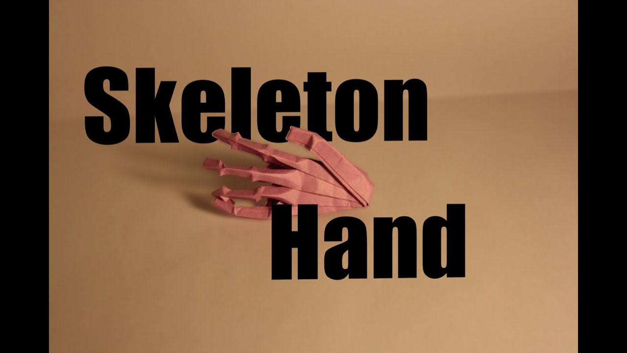 Stop Motion Origami Skeleton Hand - YouTube