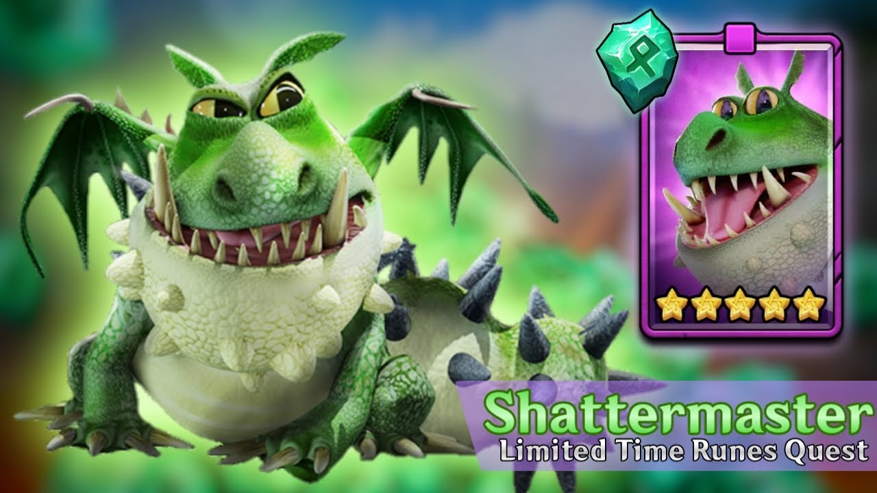 Shattermaster Limited Runes Event Quest Gameplay | Dragons: Titan ...