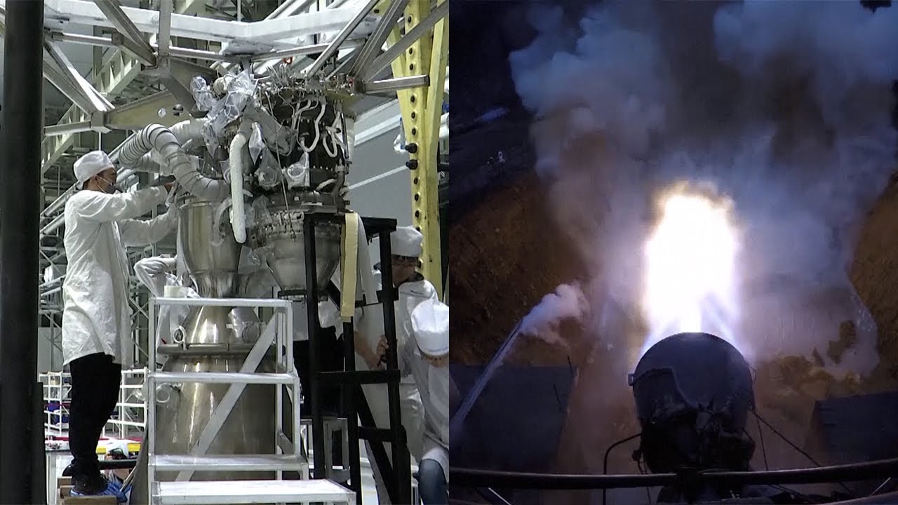 LandSpace TQ-12 rocket engine tests - YouTube