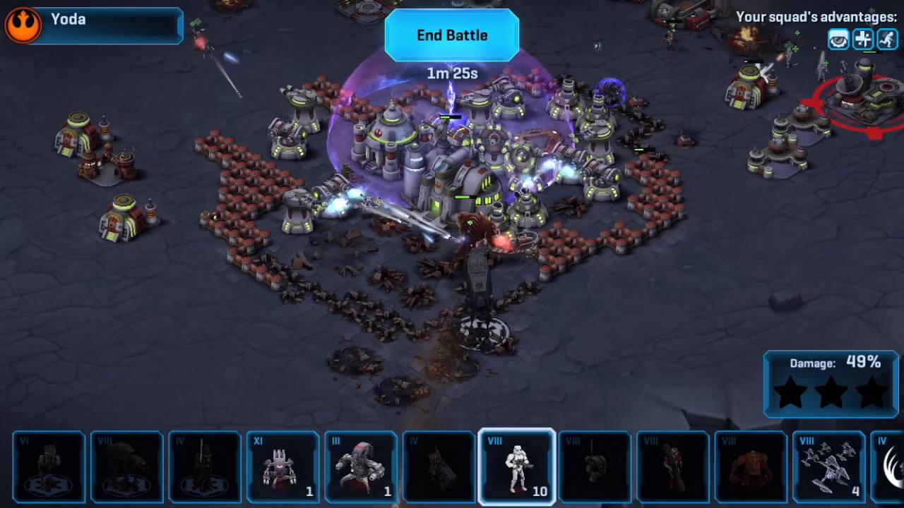 Star Wars Commander: Squad War Rage Rancor - YouTube