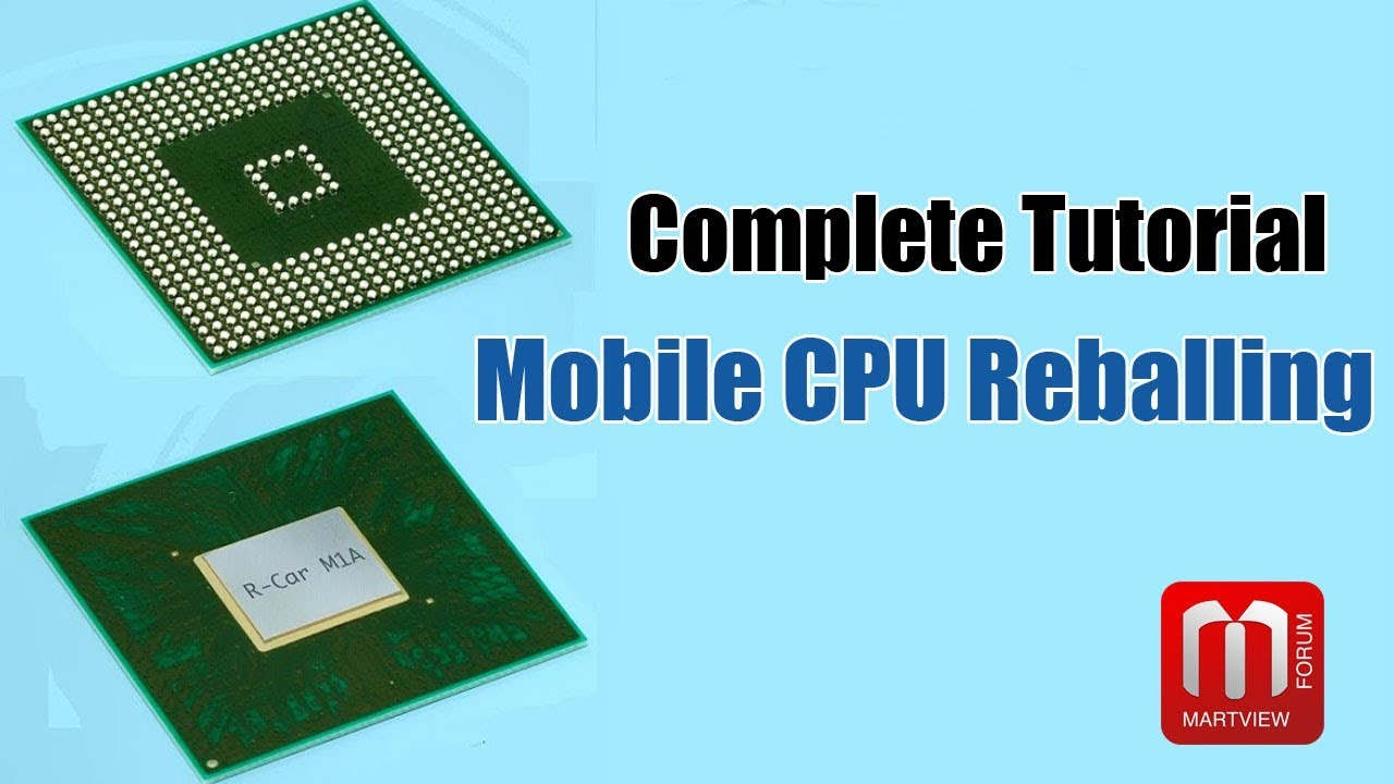 How To Reball CPU / Mi Note 5 Blue Screen Fix CPU Reballing - YouTube