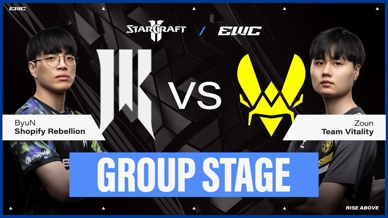 ByuN vs Zoun | StarCraft II - EWC 25 - Day 2 - Group Stage - YouTube