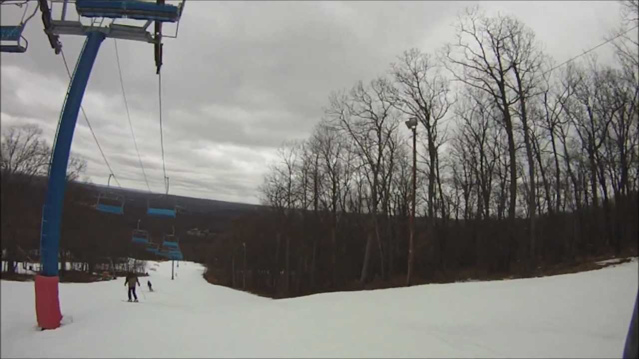 Shawnee Mountain Snowboarding - Upper Arrowhead Lower Tomahawk Trail ...