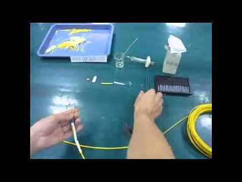 How to make a fiber optic patchcord? - YouTube
