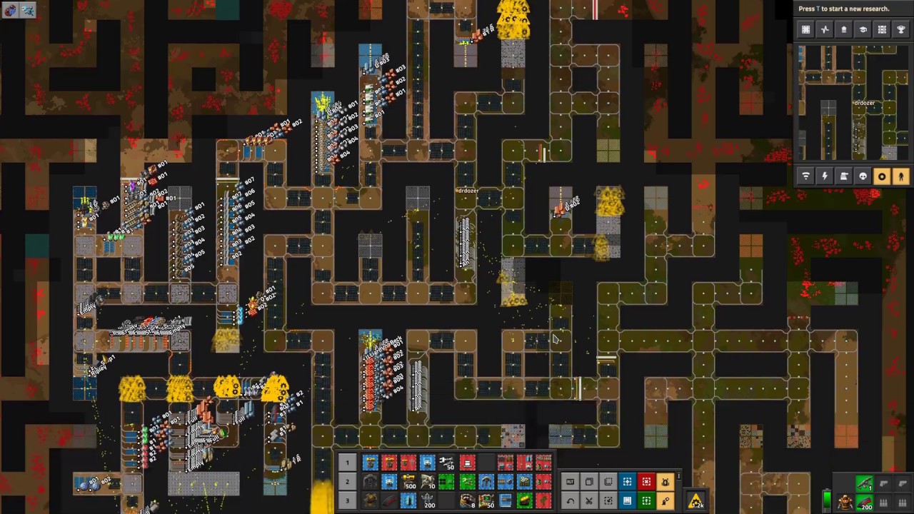 Factorio beltless maze e24: Parking - YouTube