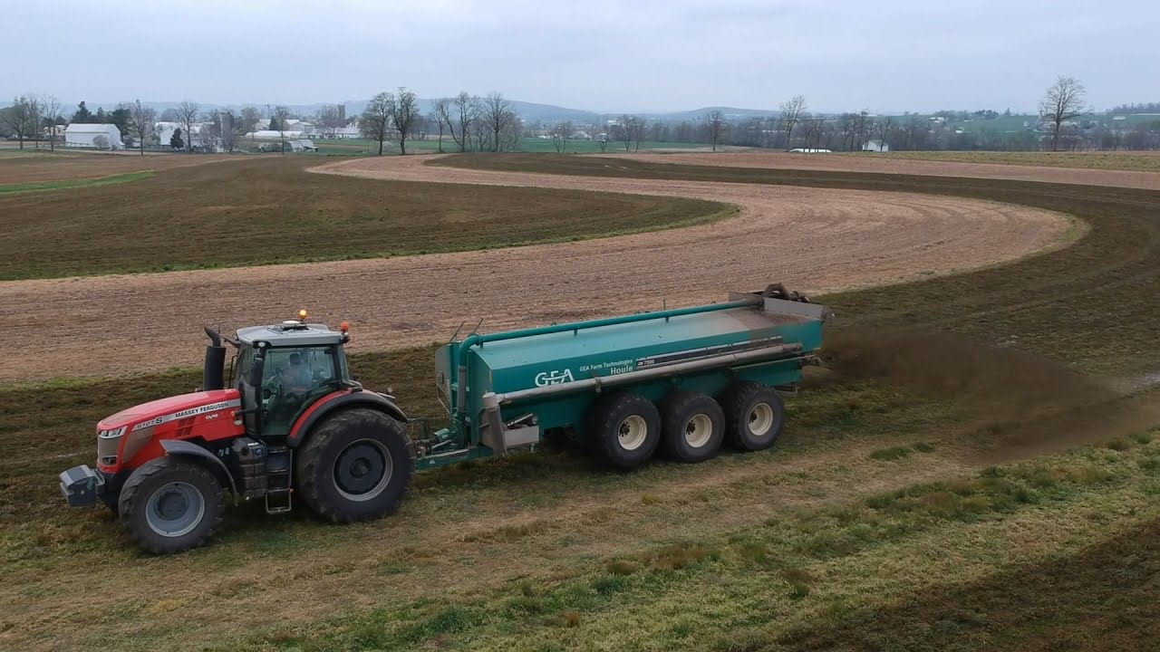 Hauling Manure & Rye Harvest - YouTube
