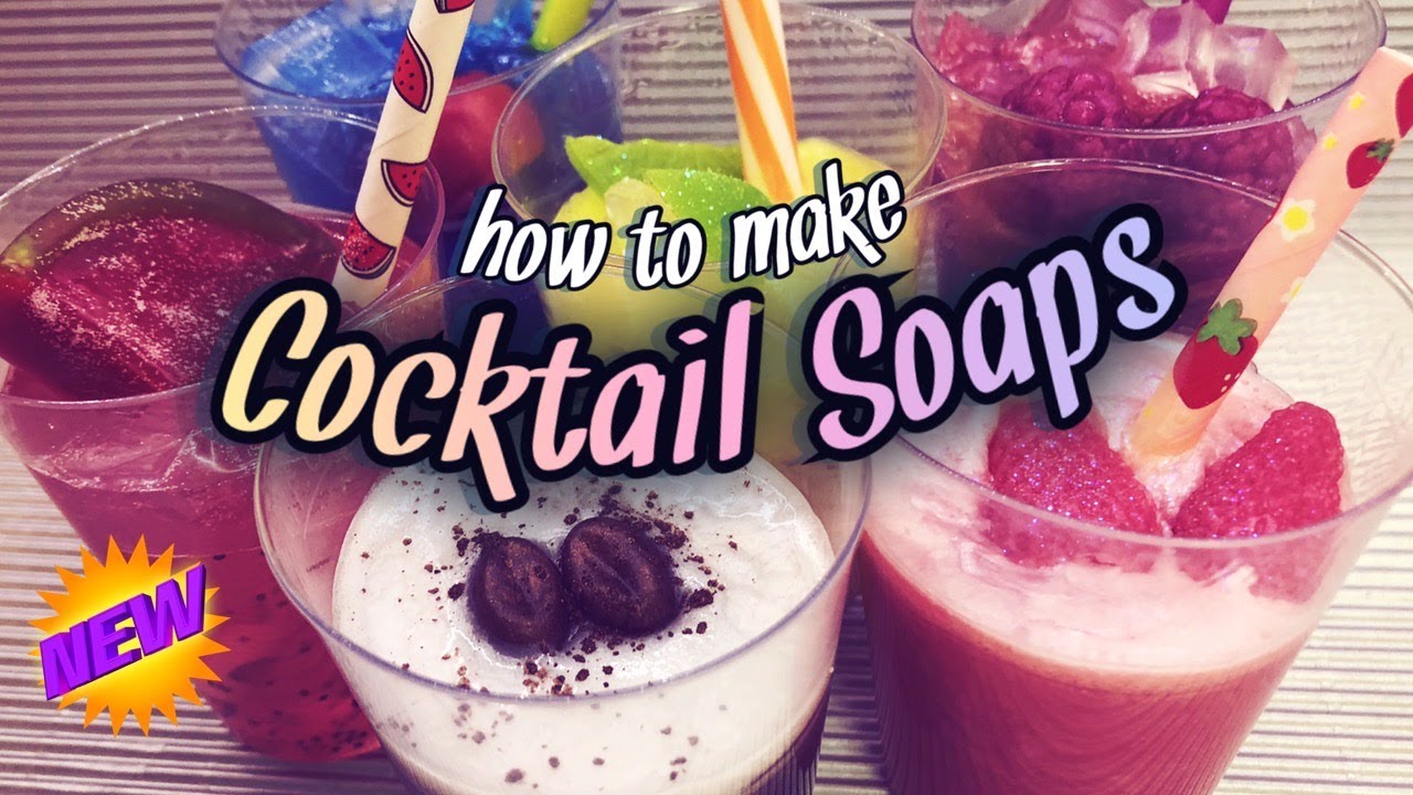 HOW TO MAKE COCKTAIL SOAPS- easy soap recipe for beginners 🍹 - YouTube