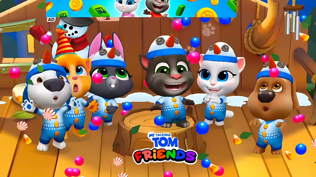 They Welcome Tom With Candies In The House 😍 - My Talking Tom Friends ...