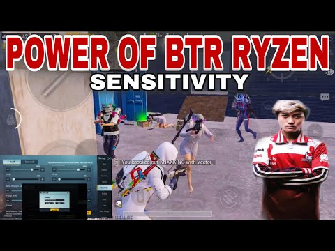 1 VS 2 SQUAD WITH BTR RYZEN SENSITIVITY | CODE SENSITIVITY BTR RYZEN TERBARU | BTR RYZEN LAYOUT ...