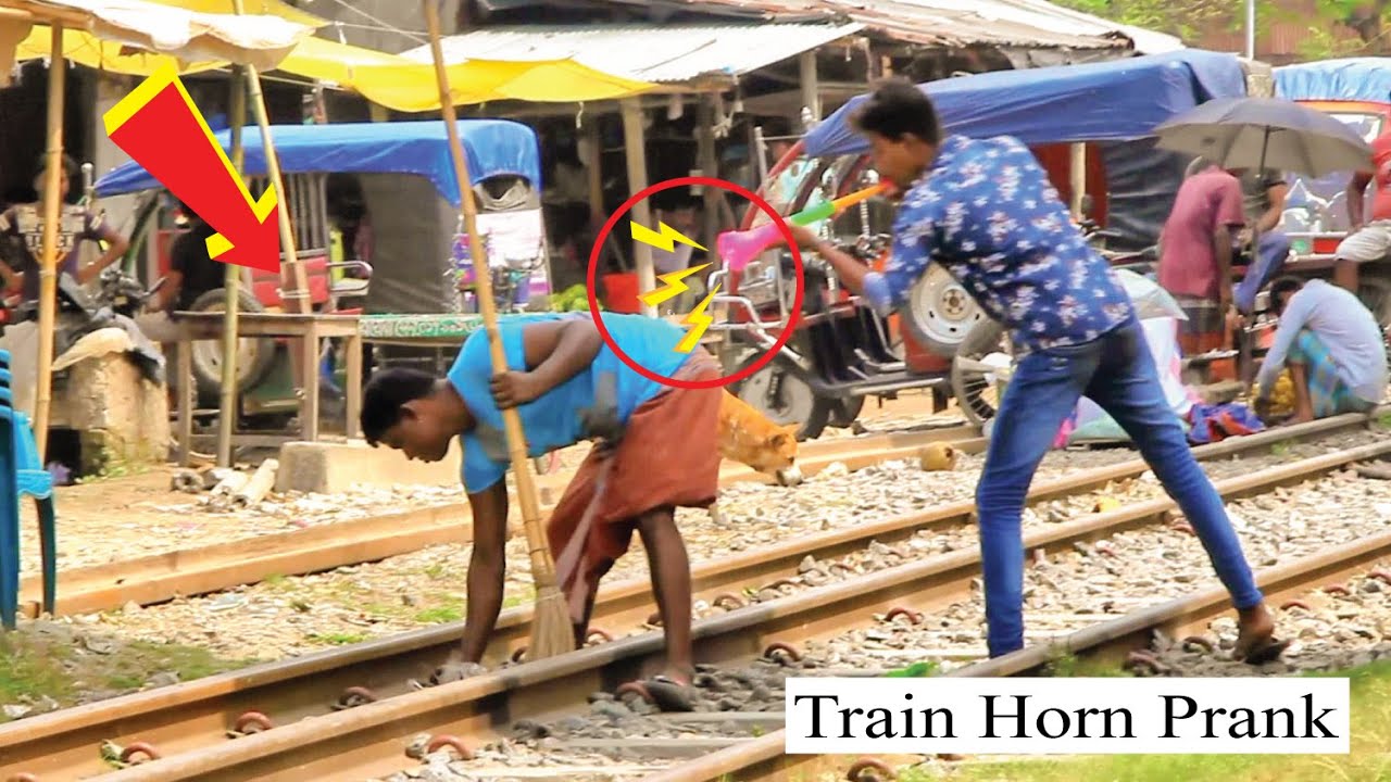 Update Viral Train Horn Prank 2022 || Best Of Train Horn Prank Reaction ...