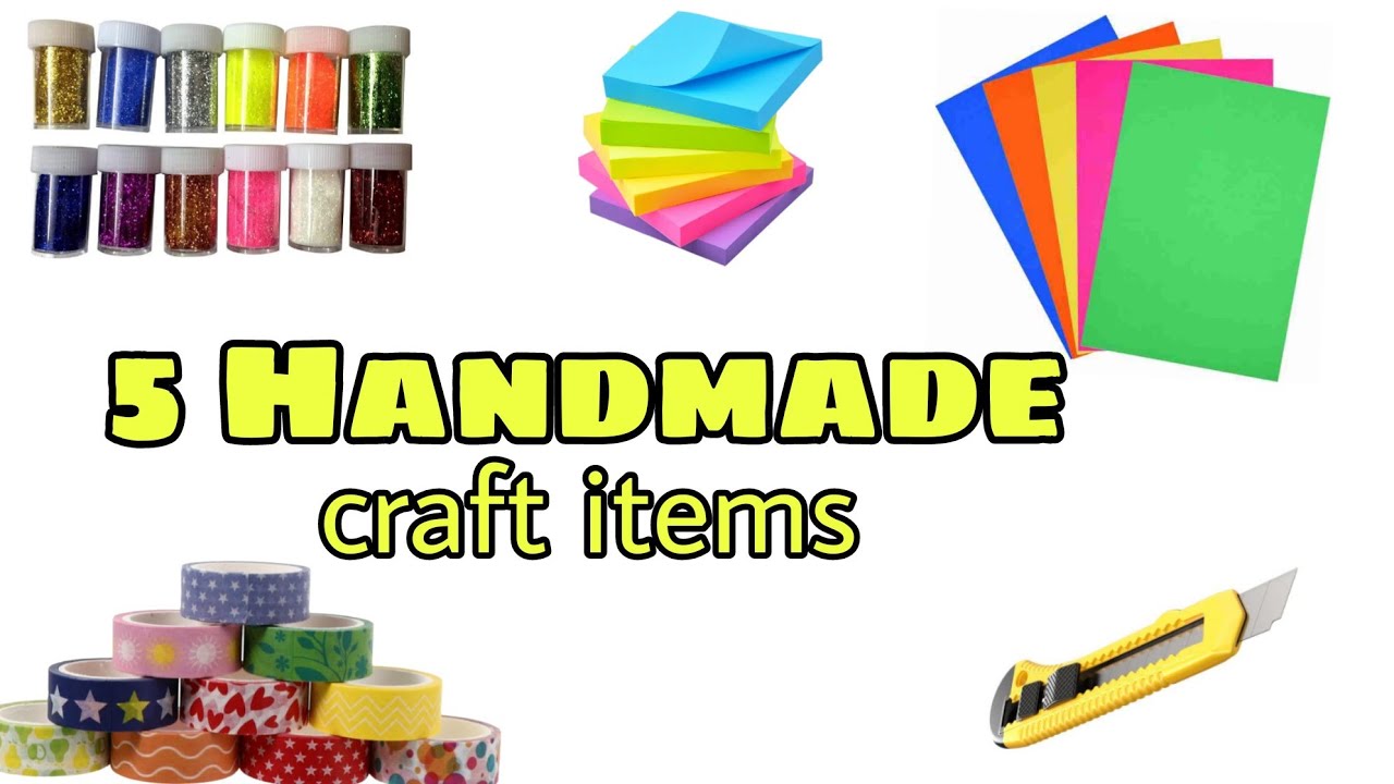5 Handmade craft items - YouTube