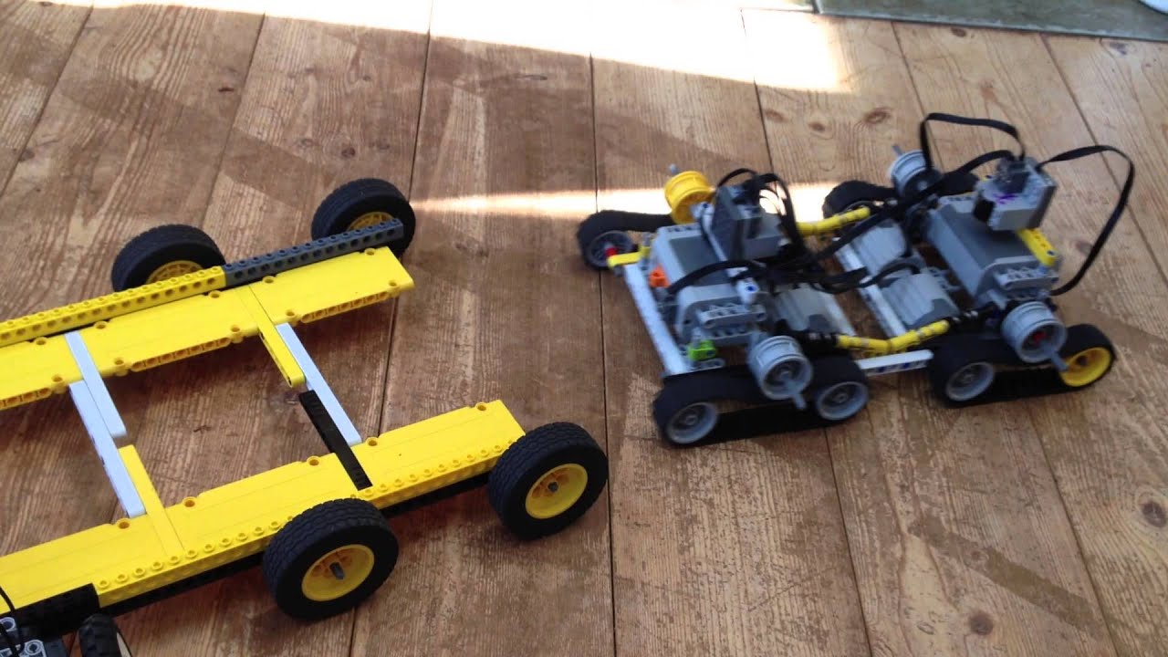 LEGO RC track and trailer - YouTube