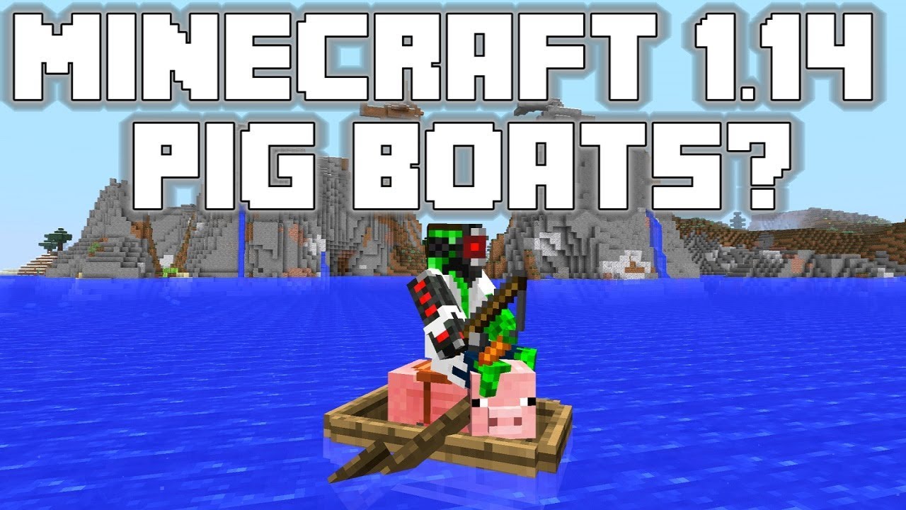 Minecraft 1.14 Feature? PIG BOATS! - Minecraft Wednesday Wisdom # ...